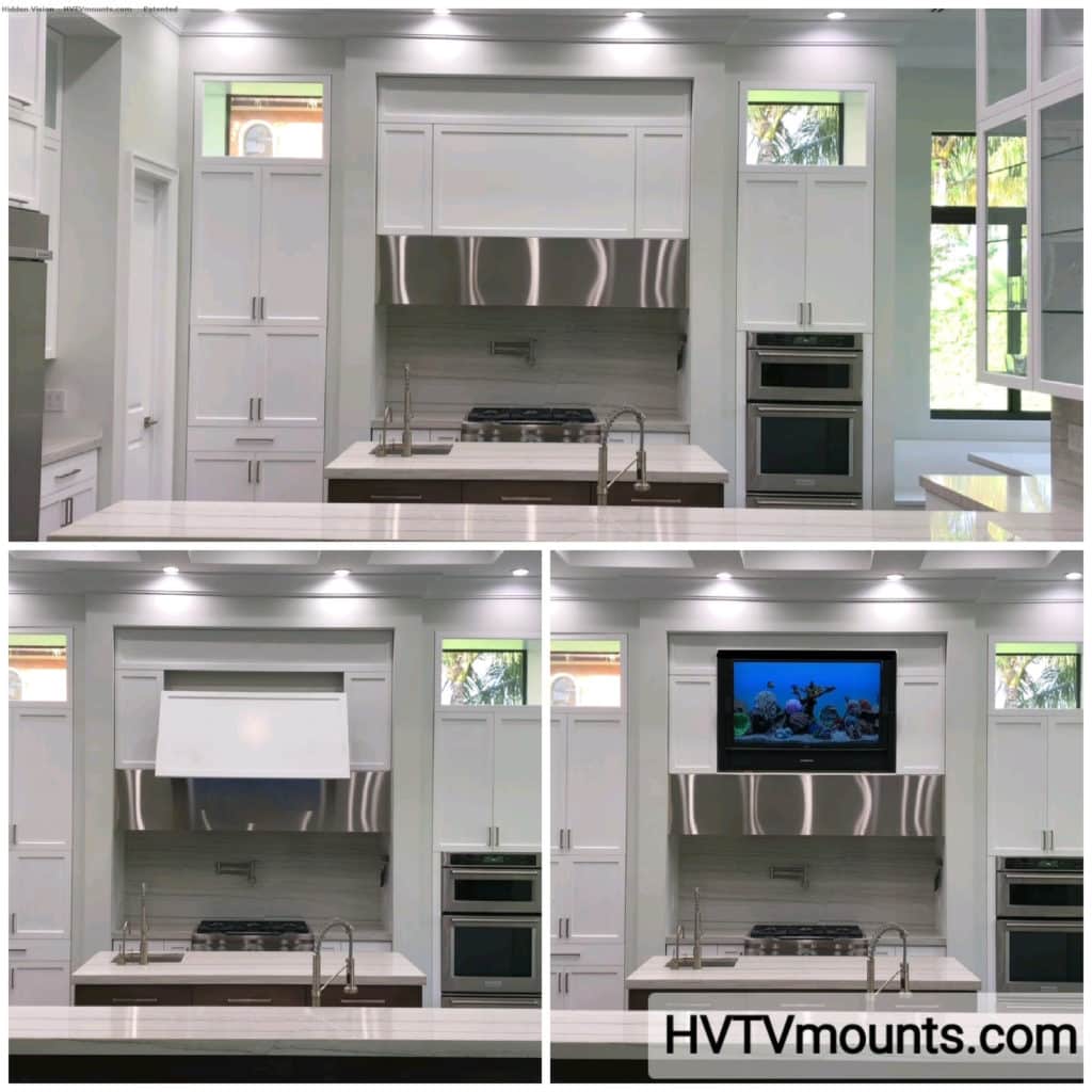 Built-In Motorized Flip-Around TV Mount | Hidden Vision