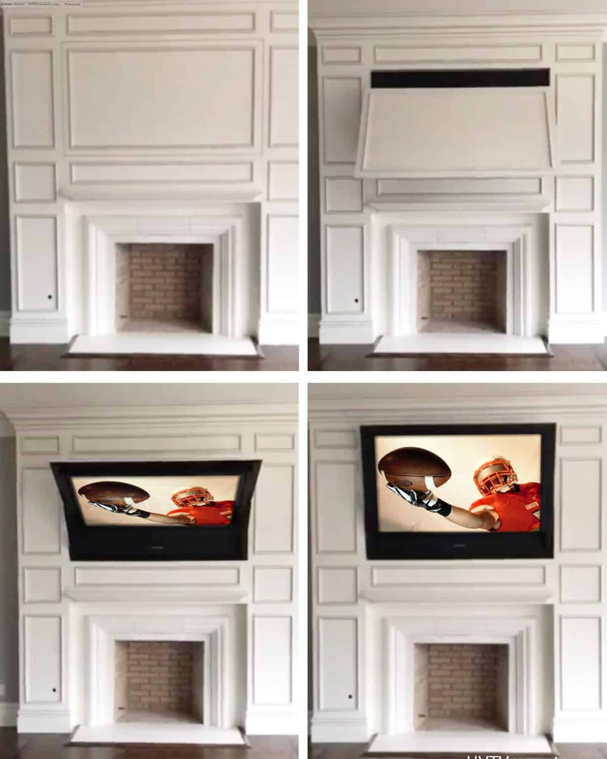 Built-In Motorized Flip-Around TV Mount | Hidden Vision