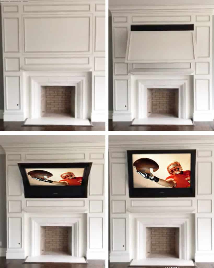 Built-In Motorized Flip-Around TV Mount | Hidden Vision